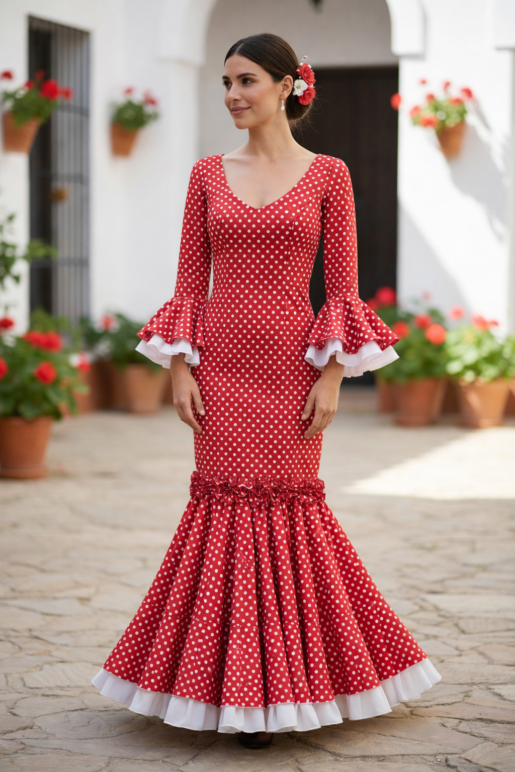 Trajes de Gitana Flamenca. Mod. Iris. Talla 38 | FlamencoExport