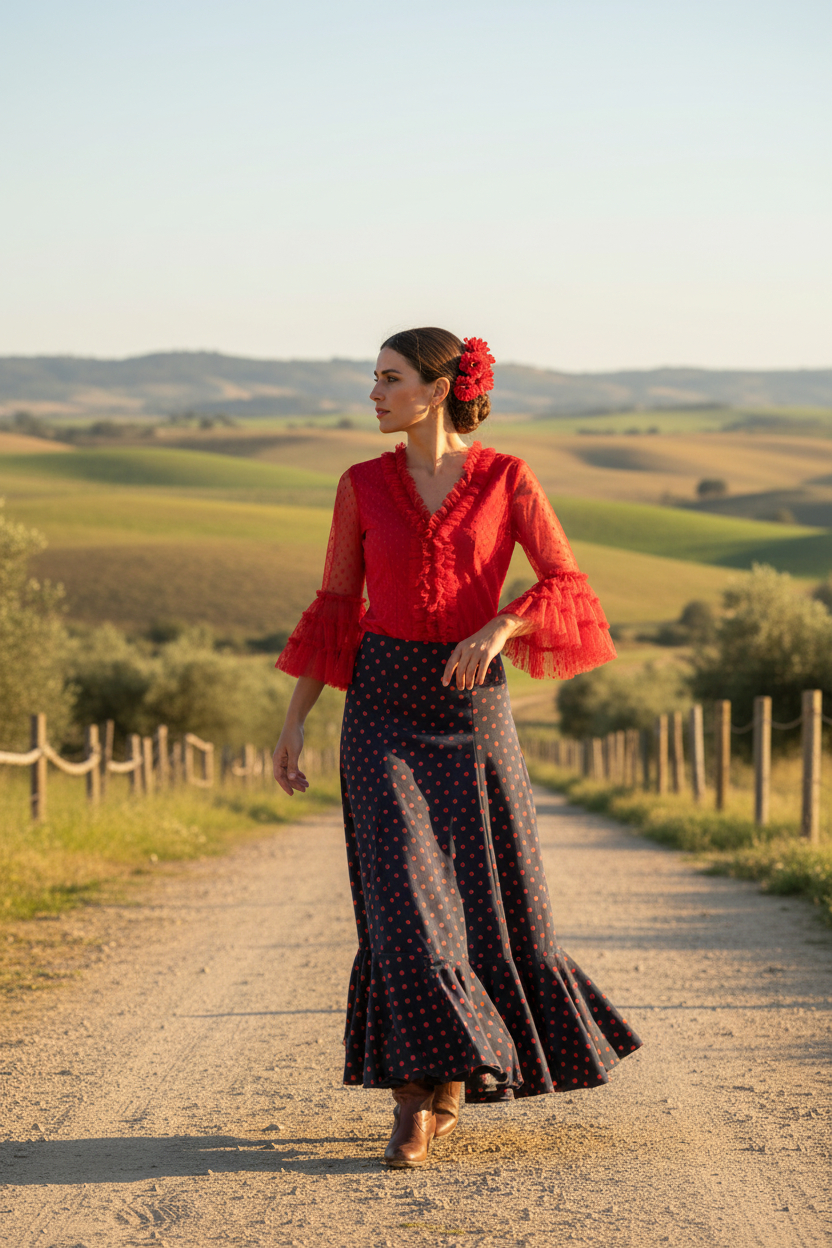 Lightweight designed skirts for El Rocío | FlamencoExport