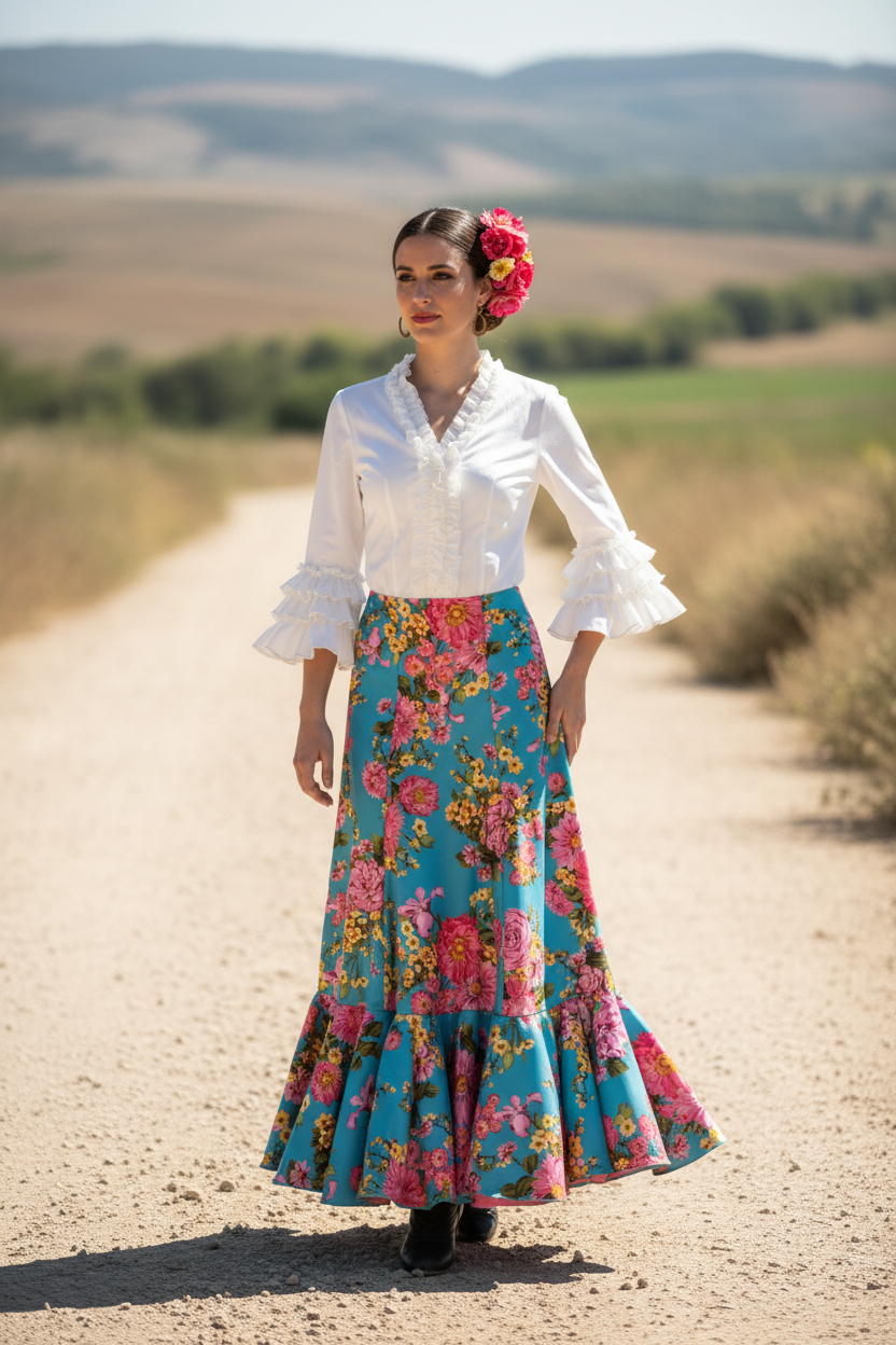 Lightweight designed skirts for El Rocío | FlamencoExport